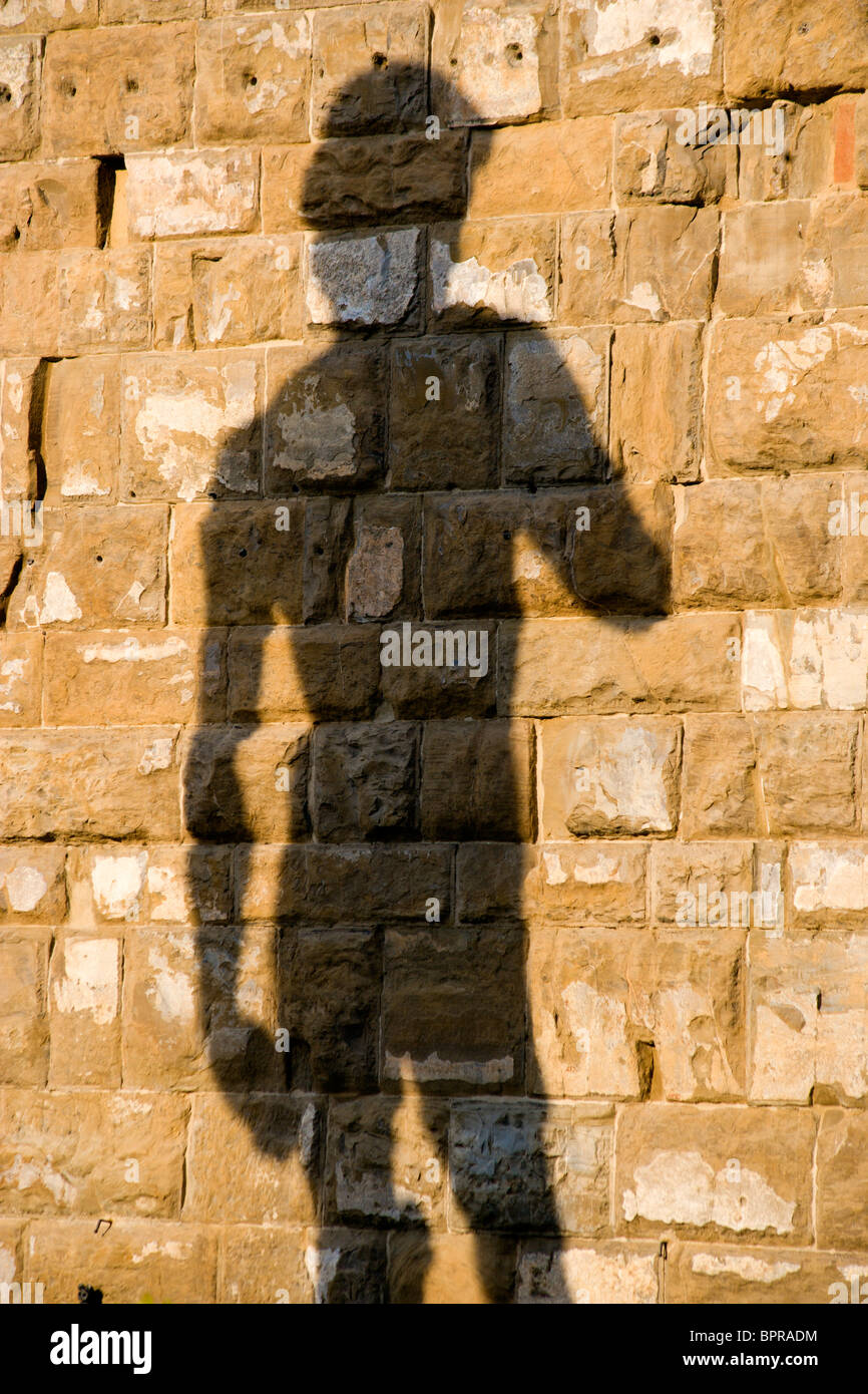 ITALY Tuscany Florence Shadow of replica statue of David by ...