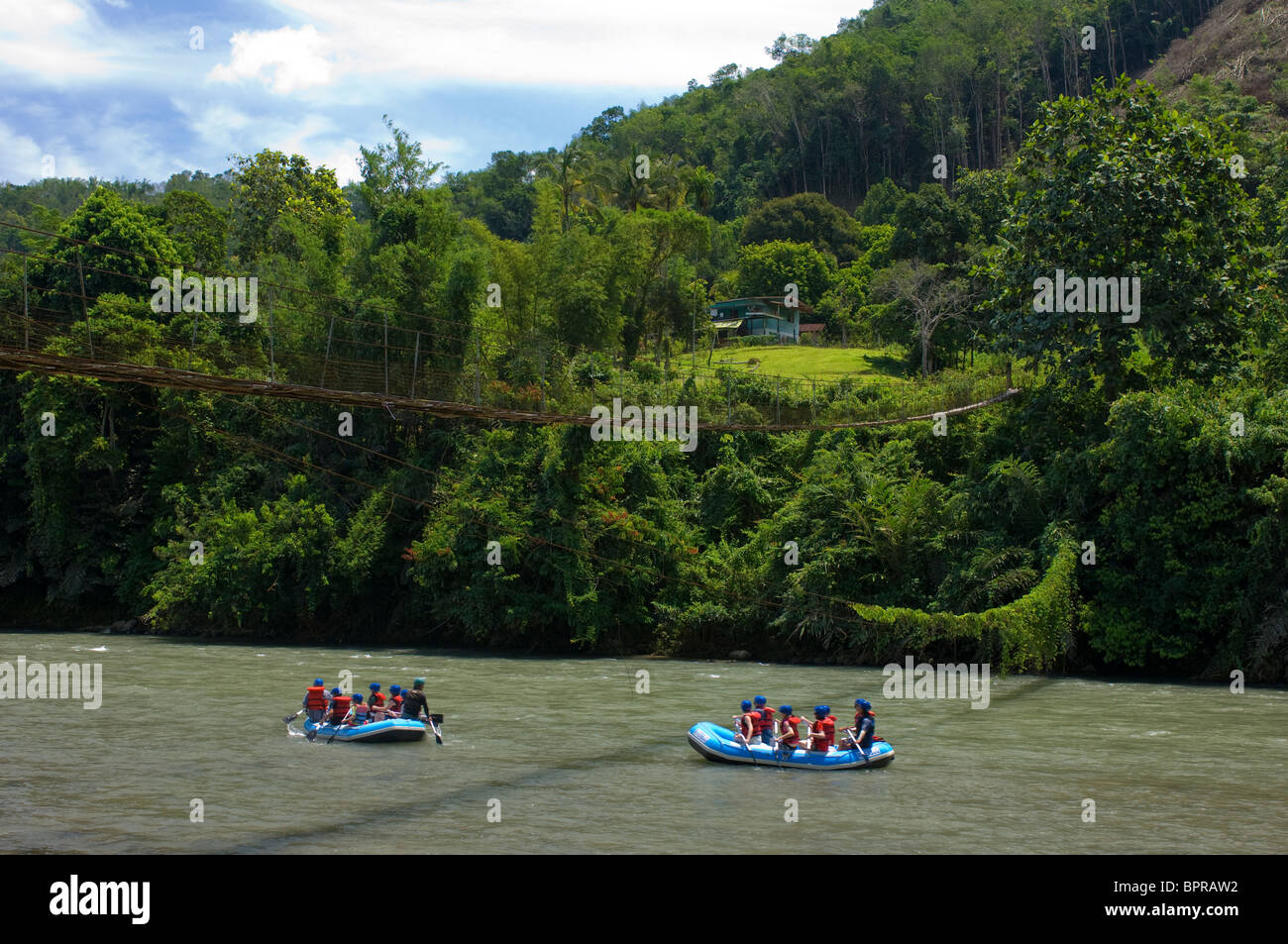 White Water Rafting on the Kuilu River, Sabah, Borneo Stock Photo - Alamy