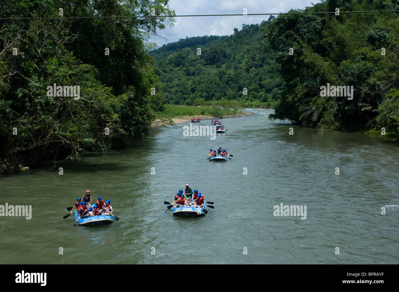 White Water Rafting on the Kuilu River, Sabah, Borneo Stock Photo - Alamy