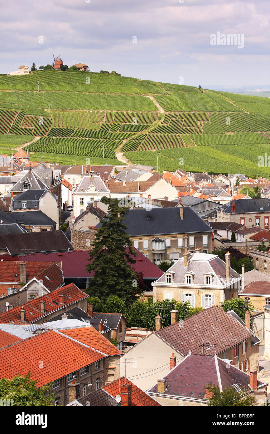 The village of Verzenay in the Champagne region of France Stock Photo ...
