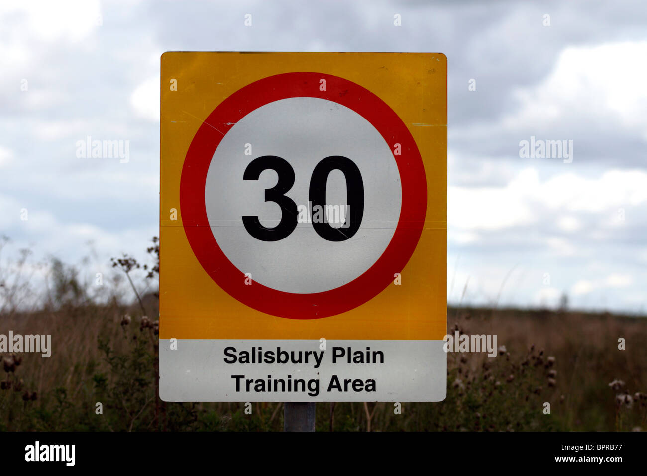MoD sign on Salisbury Plain, Wiltshire, England, UK Stock Photo - Alamy