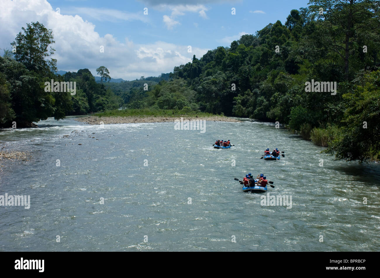 White Water Rafting on the Kuilu River, Sabah, Borneo Stock Photo - Alamy