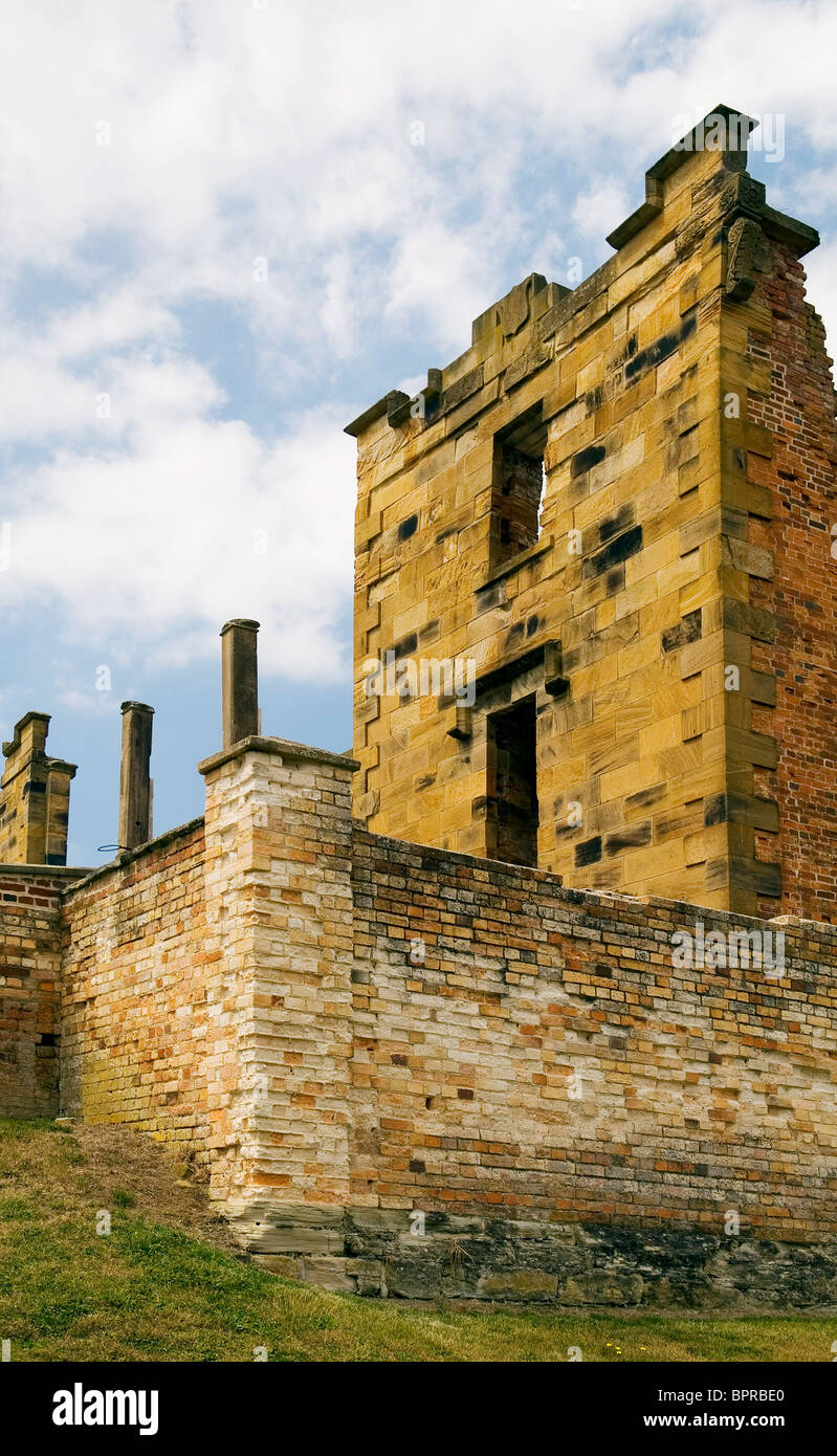 The ruins of the Hospital at Tasmania's historic Port Arthur site ...