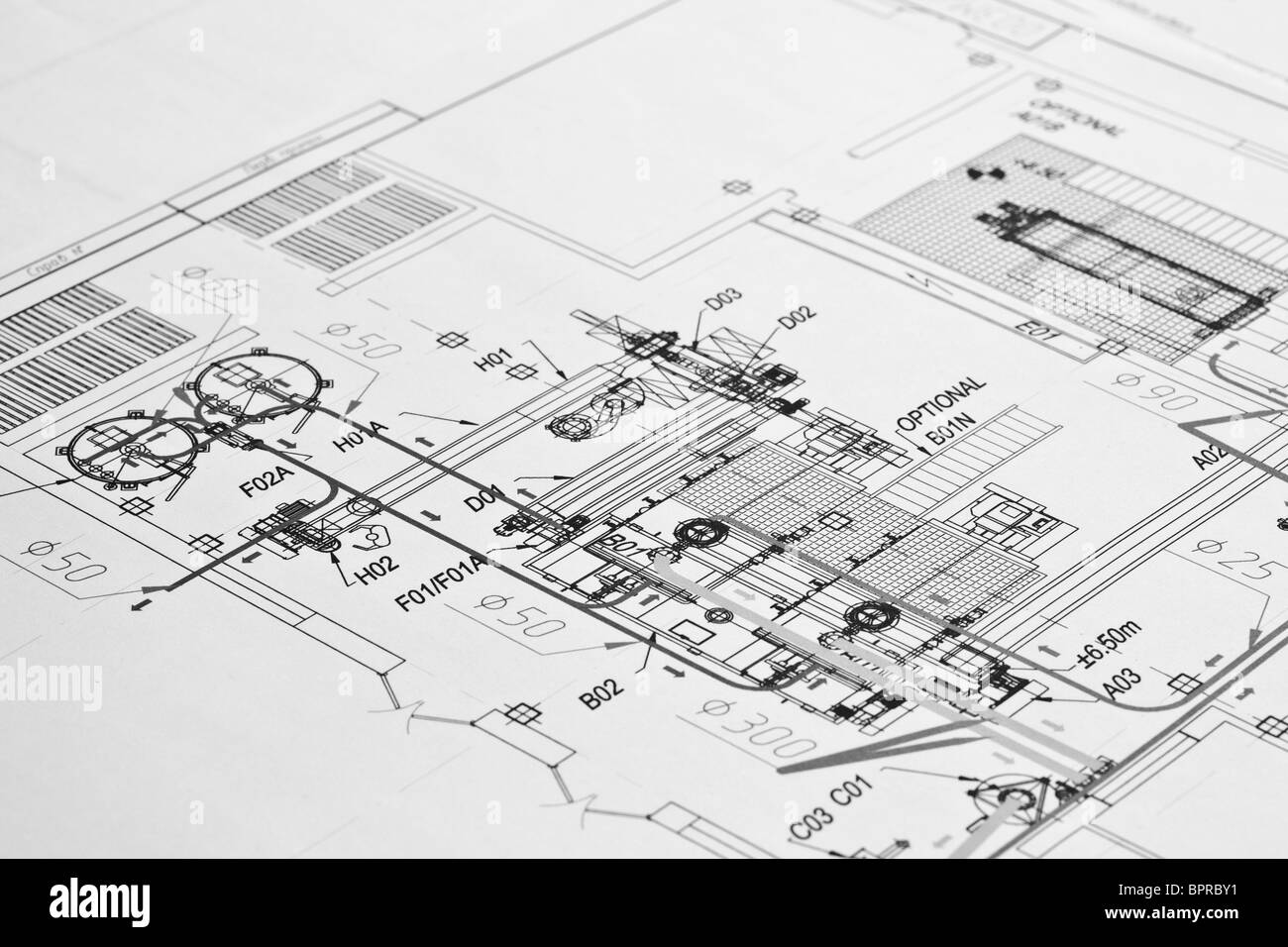 Project paper Black and White Stock Photos & Images - Alamy