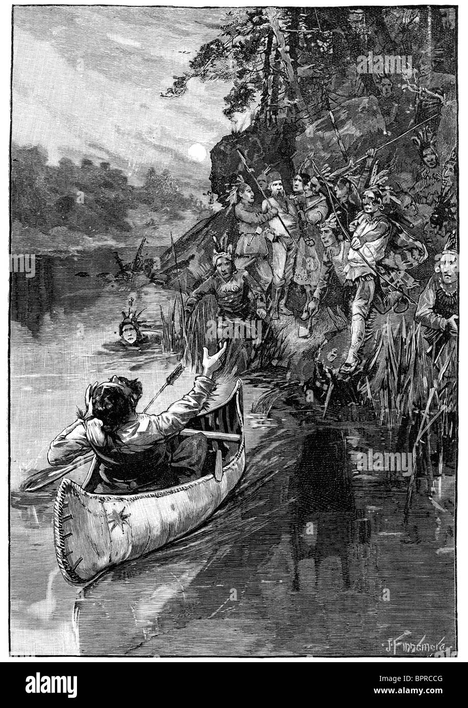 Native american canoe hi-res stock photography and images - Alamy