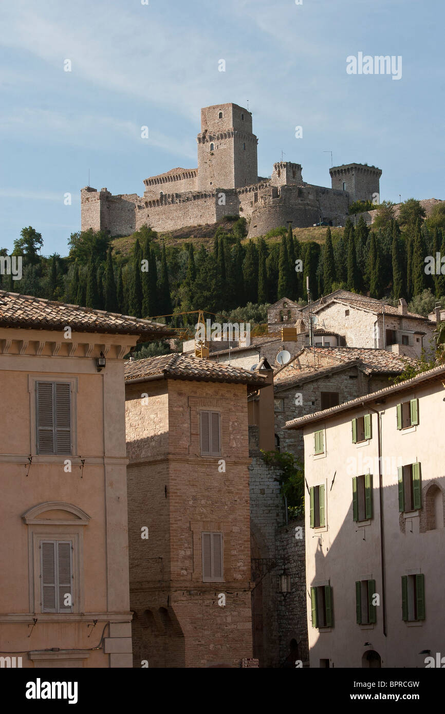 Castle Rocca Maggiore in Assisi Umbria in Italy Stock Photo - Alamy