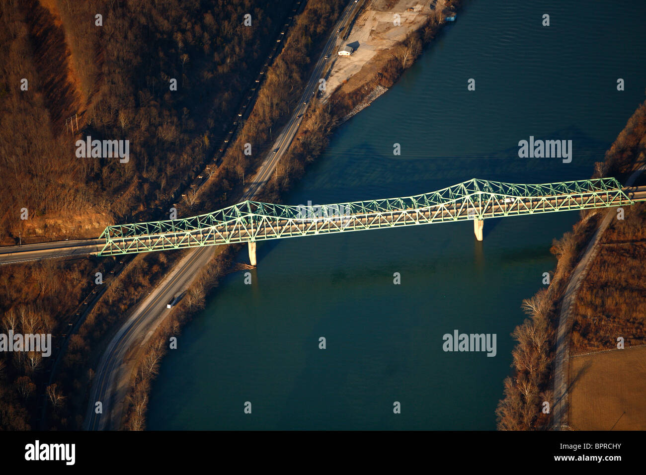 Highway bridge over a river hi-res stock photography and images - Alamy