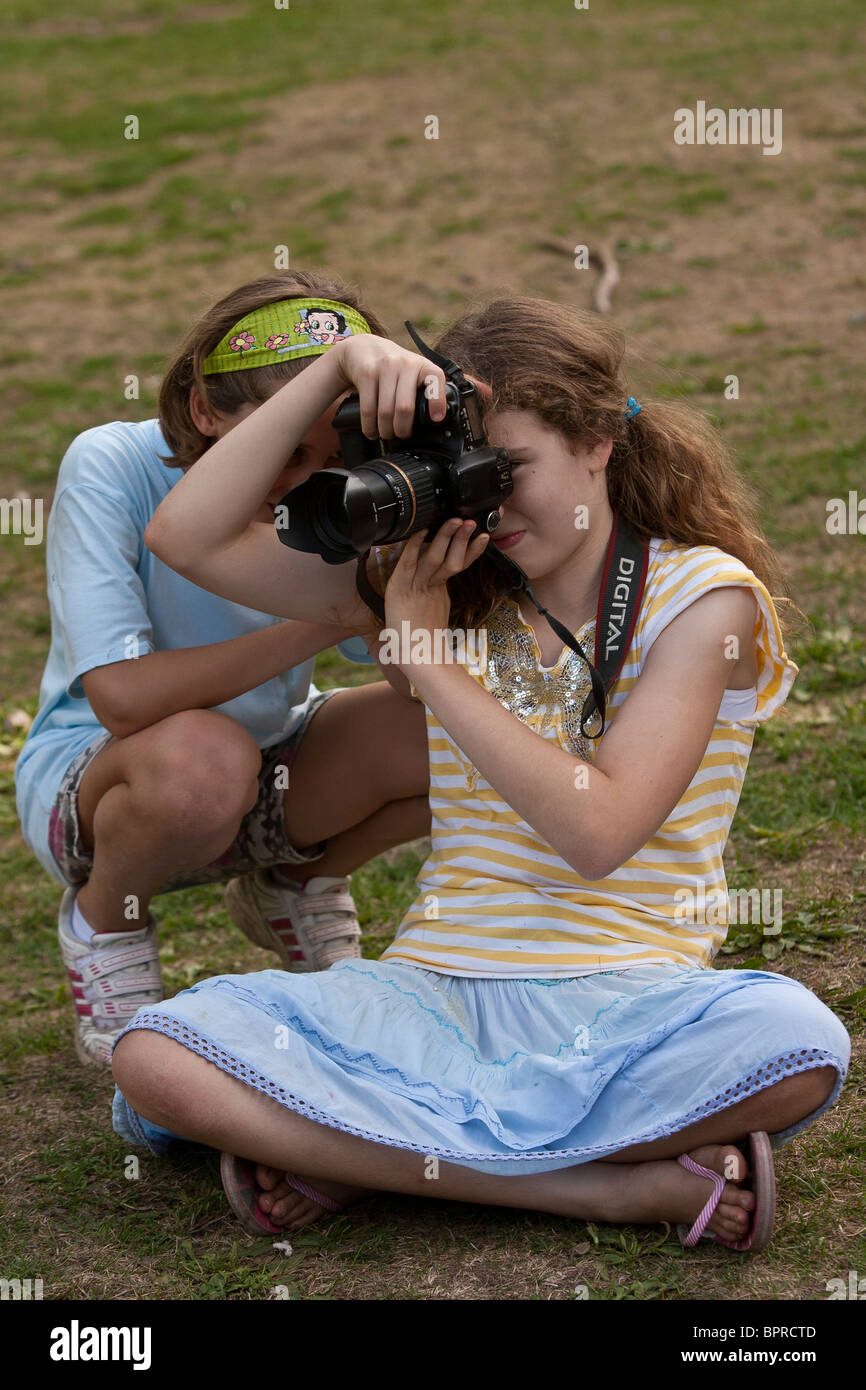 Taking Photograph Children Playing High Resolution Stock Photography ...