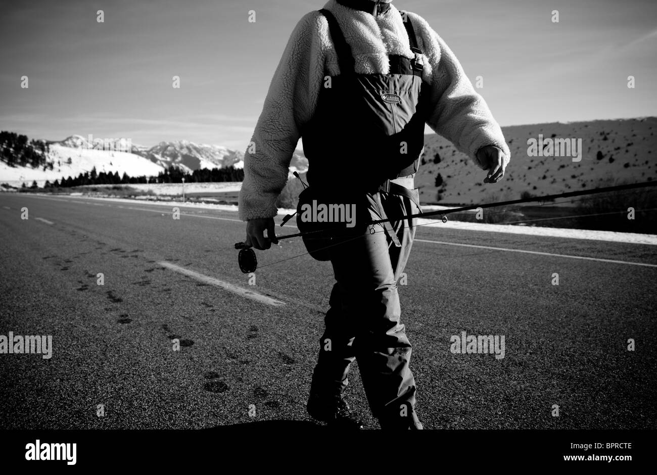 Man fishing usa Black and White Stock Photos & Images - Alamy