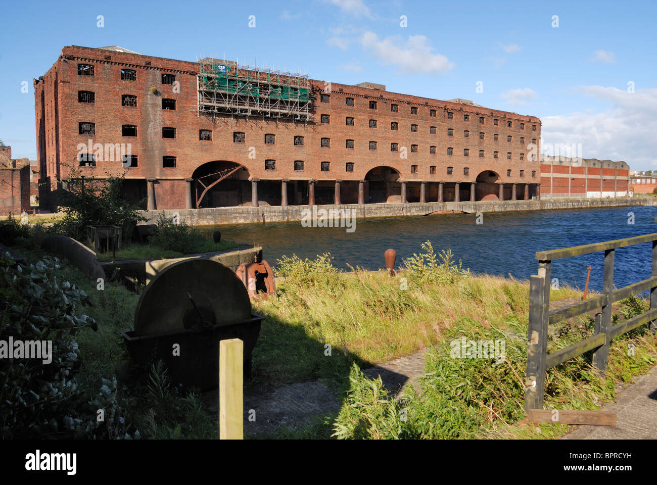 Stanley Dock in Liverpool grade II listed buildings Stock Photo - Alamy