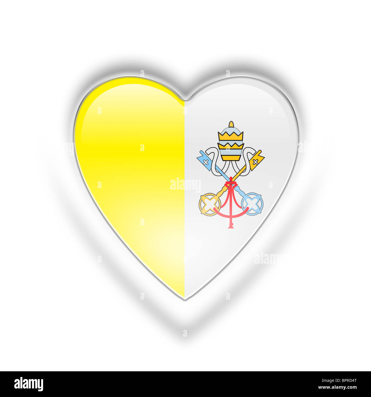 Holy See - Vatican City flag Stock Photo - Alamy