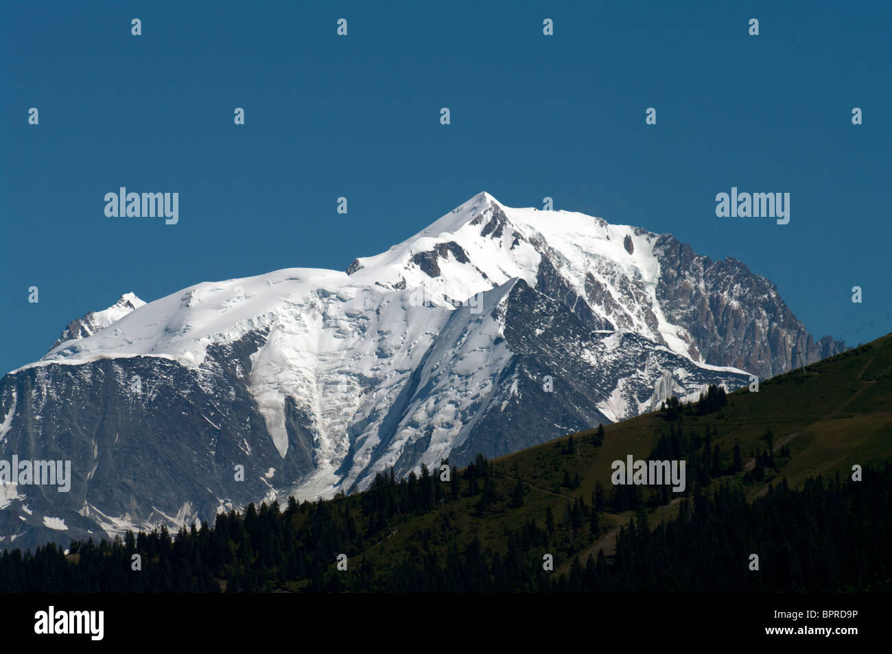 Mont Blanc from col des Aravis Haute Savoie France Stock Photo - Alamy