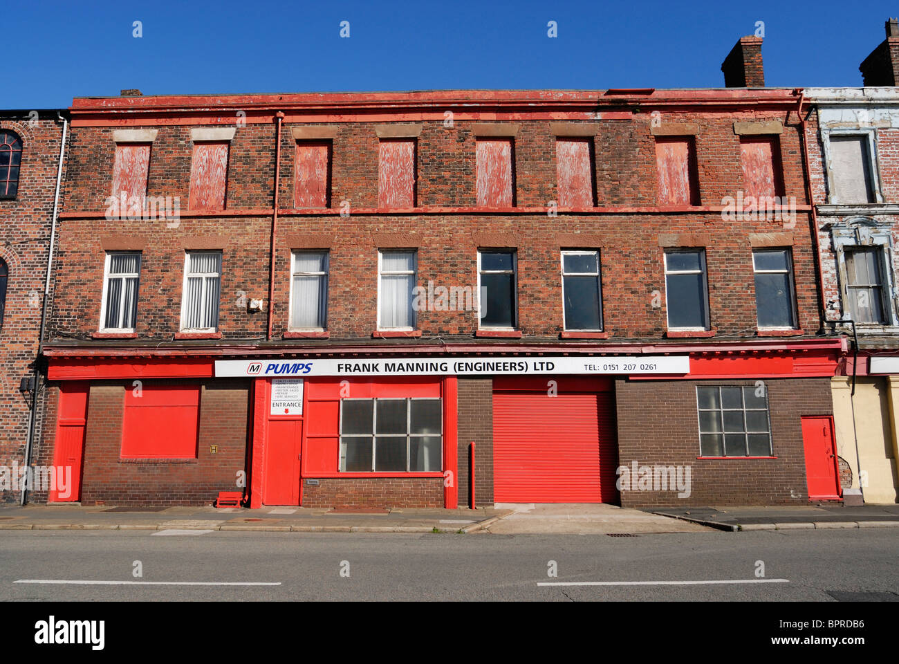 Businesses along Regent Road ( The Dock Road ) by Liverpool Docks in ...