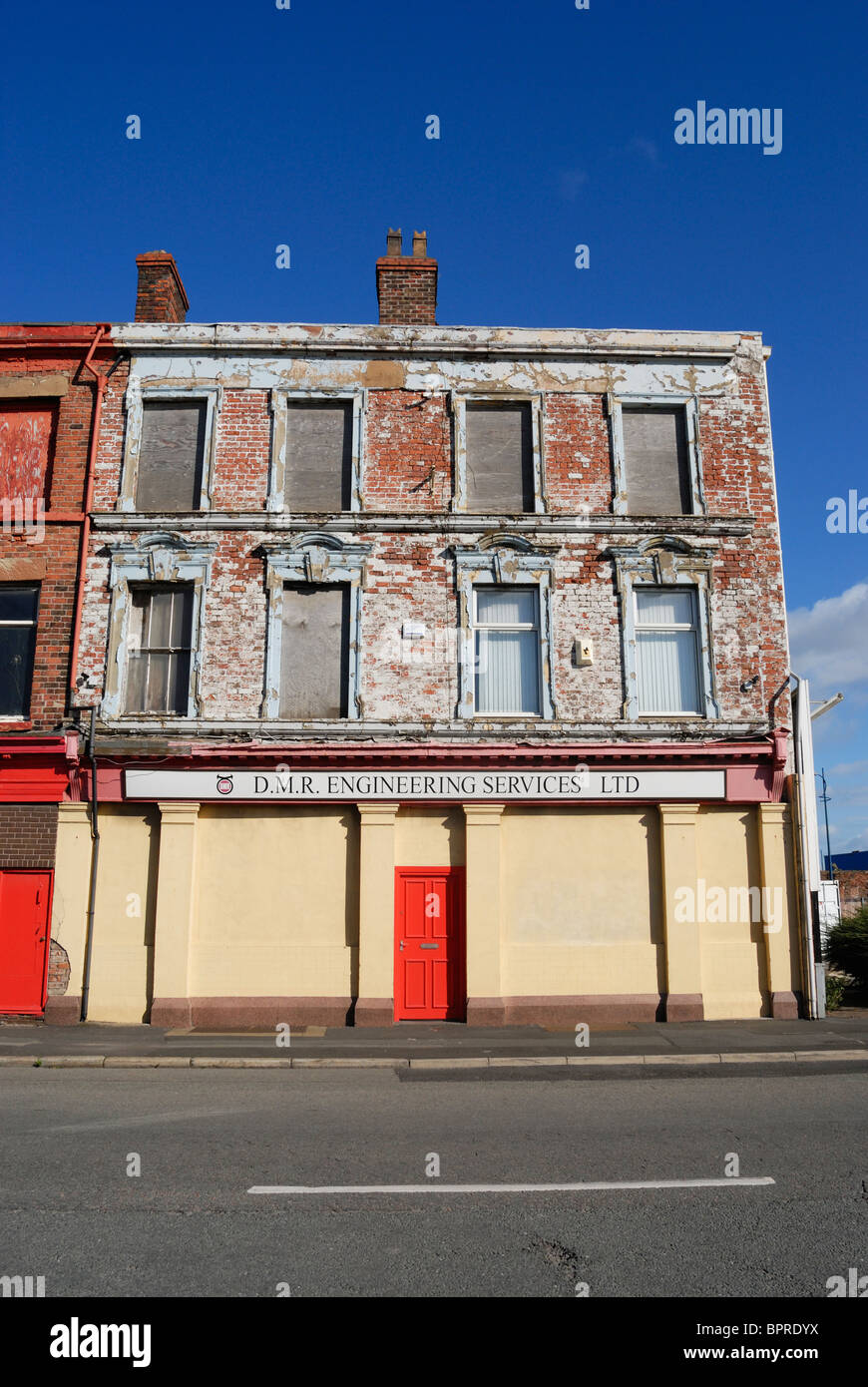 Businesses along Regent Road ( The Dock Road ) by Liverpool Docks in ...