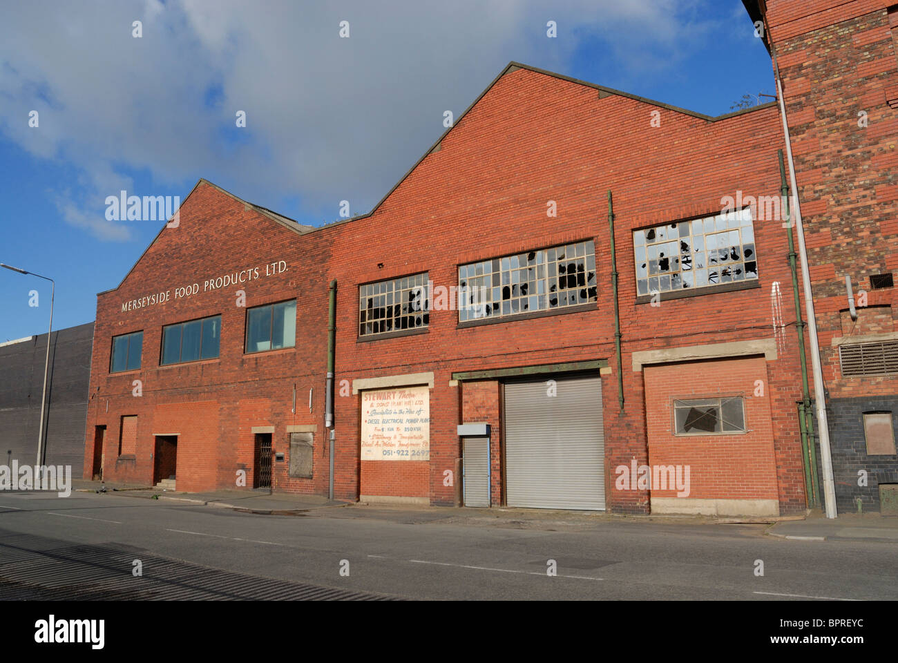 Industrial buildings in state of disrepair. Businesses along Regent ...