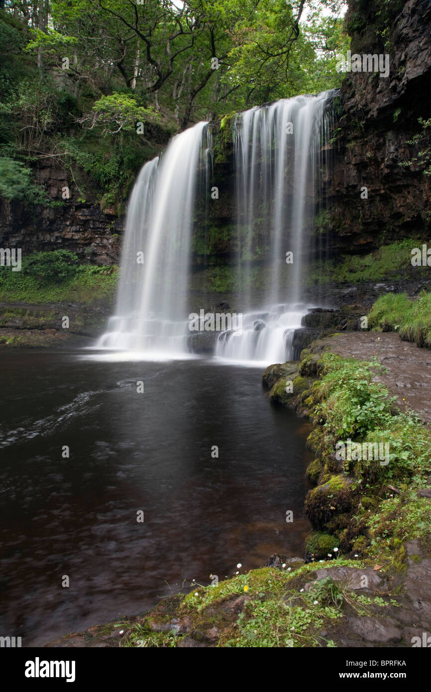 Sgwd yr Eira waterfall; Afon Hepste; Brecon Beacons Stock Photo - Alamy