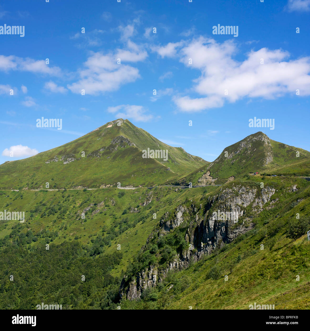 Puy Mary, Europe's largest extinct volcano, Cantal, Auvergne, France ...