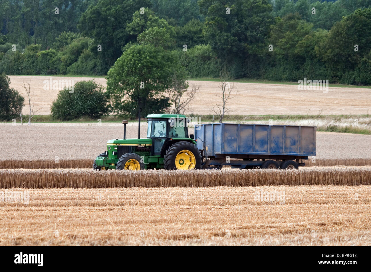 Tractor with trailer Stock Photo - Alamy