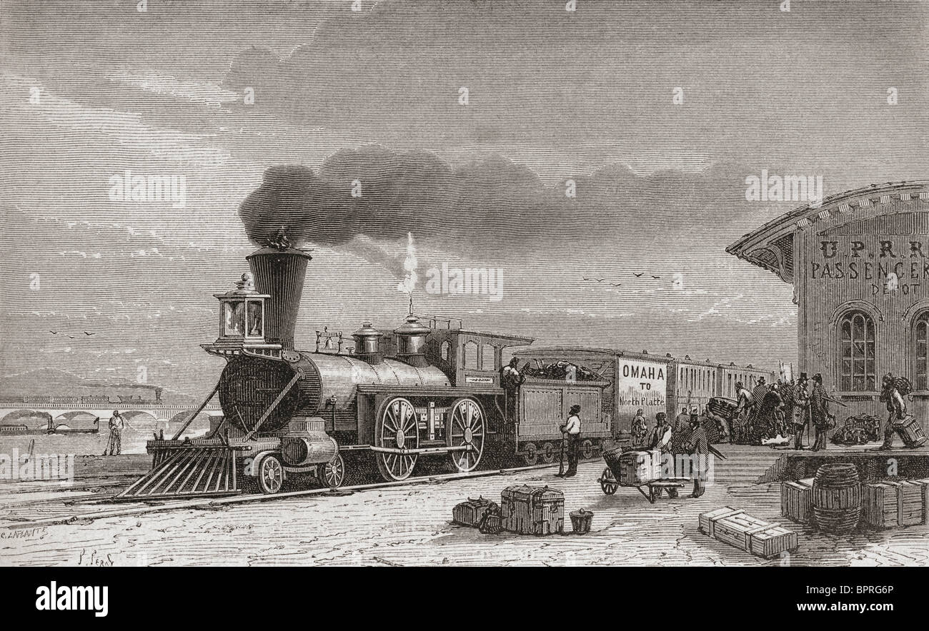 Transcontinental railroad america hi-res stock photography and images ...