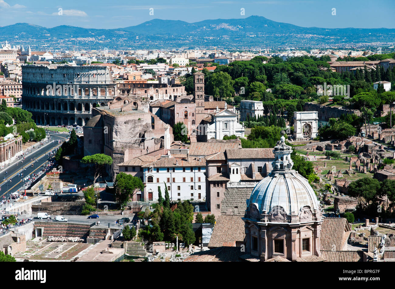 Panorama view of rome hi-res stock photography and images - Alamy
