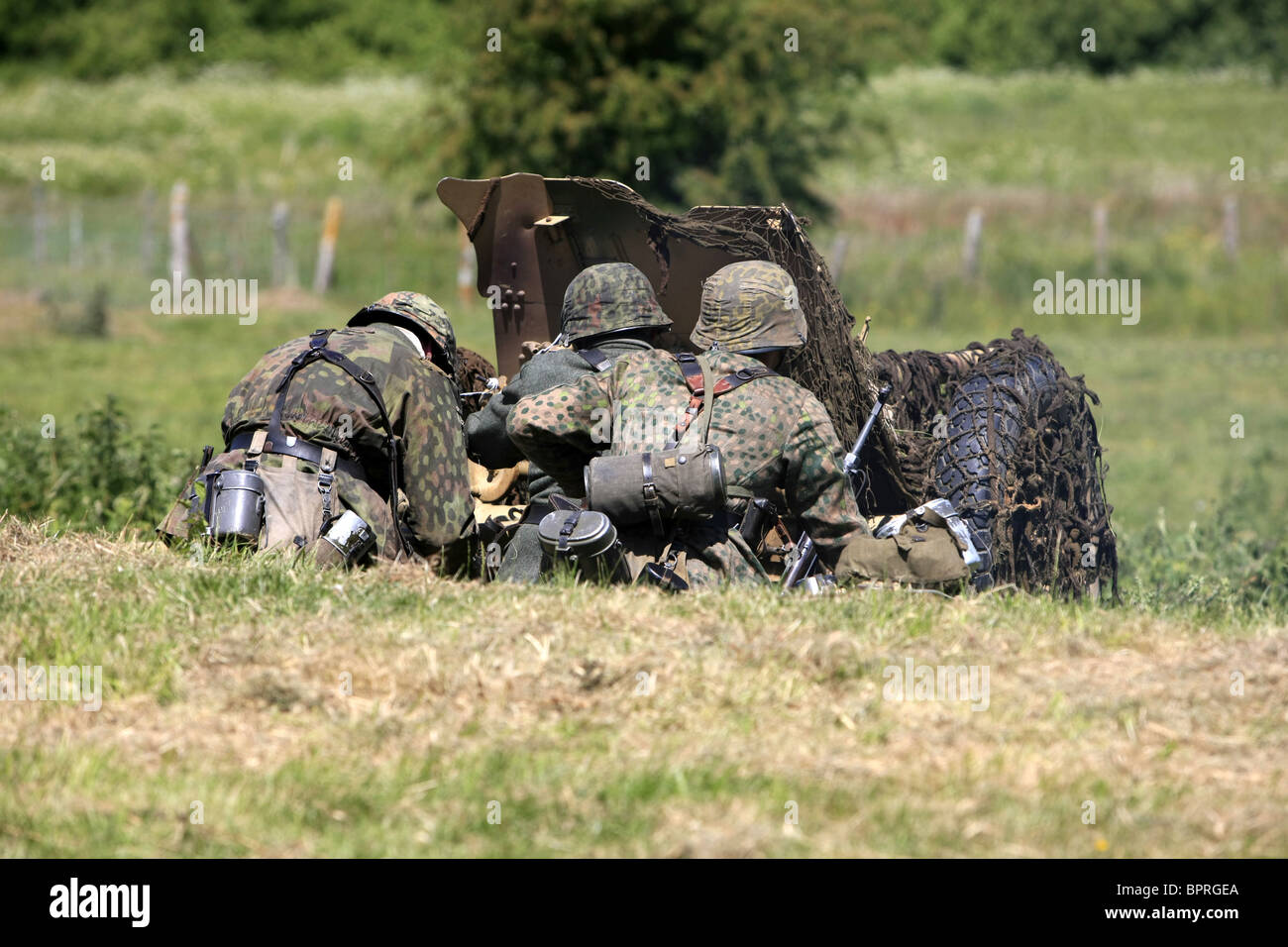 Ww2 re enactment german waffen ss hi-res stock photography and images ...