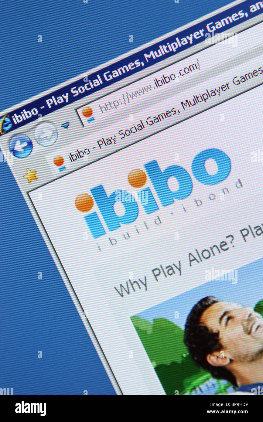 ibibo ibibo.com social multiplayer games Stock Photo - Alamy