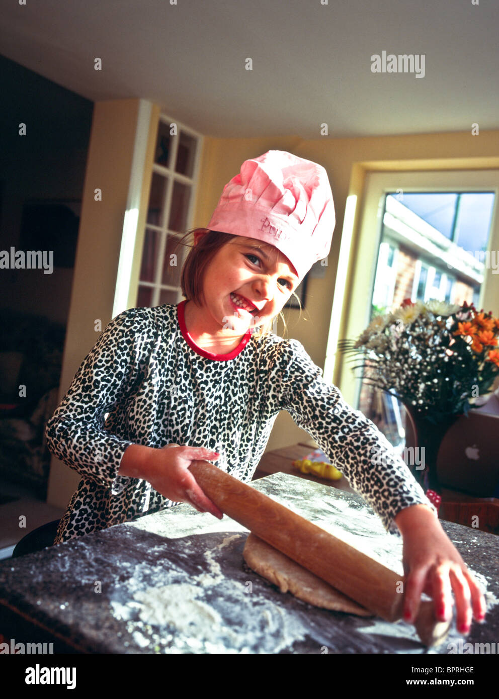 child making pastry with rolling pin Stock Photo - Alamy