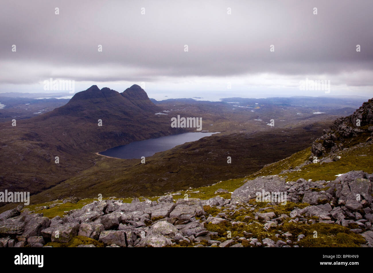 Suilven mountain taken from Canisp Stock Photo - Alamy