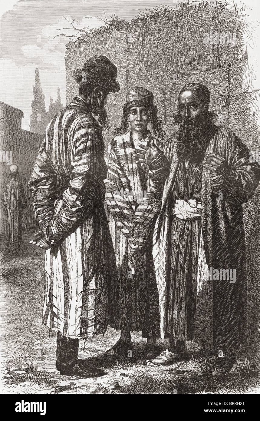 Jews of Tashkent, capital of Uzbekistan, in the 19th century Stock ...