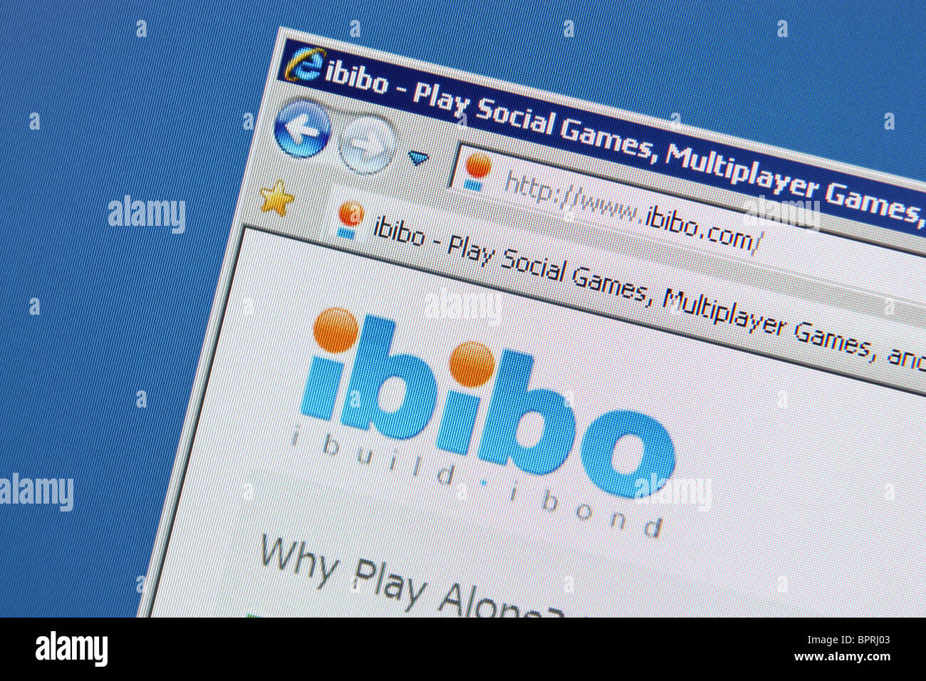ibibo ibibo.com social multiplayer games Stock Photo - Alamy