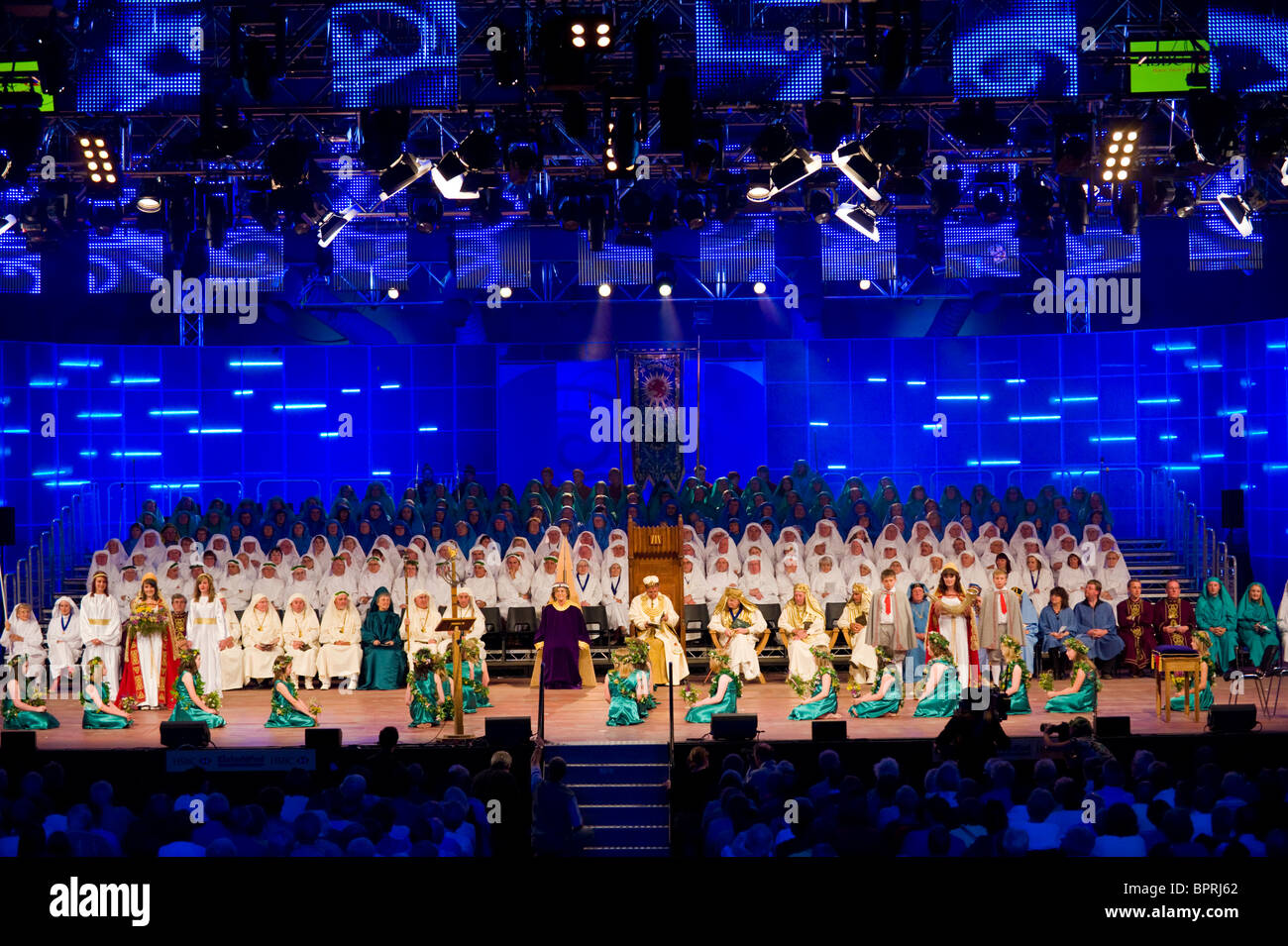 Gorsedd Crowning the Bard Ceremony on stage at National Eisteddfod of ...