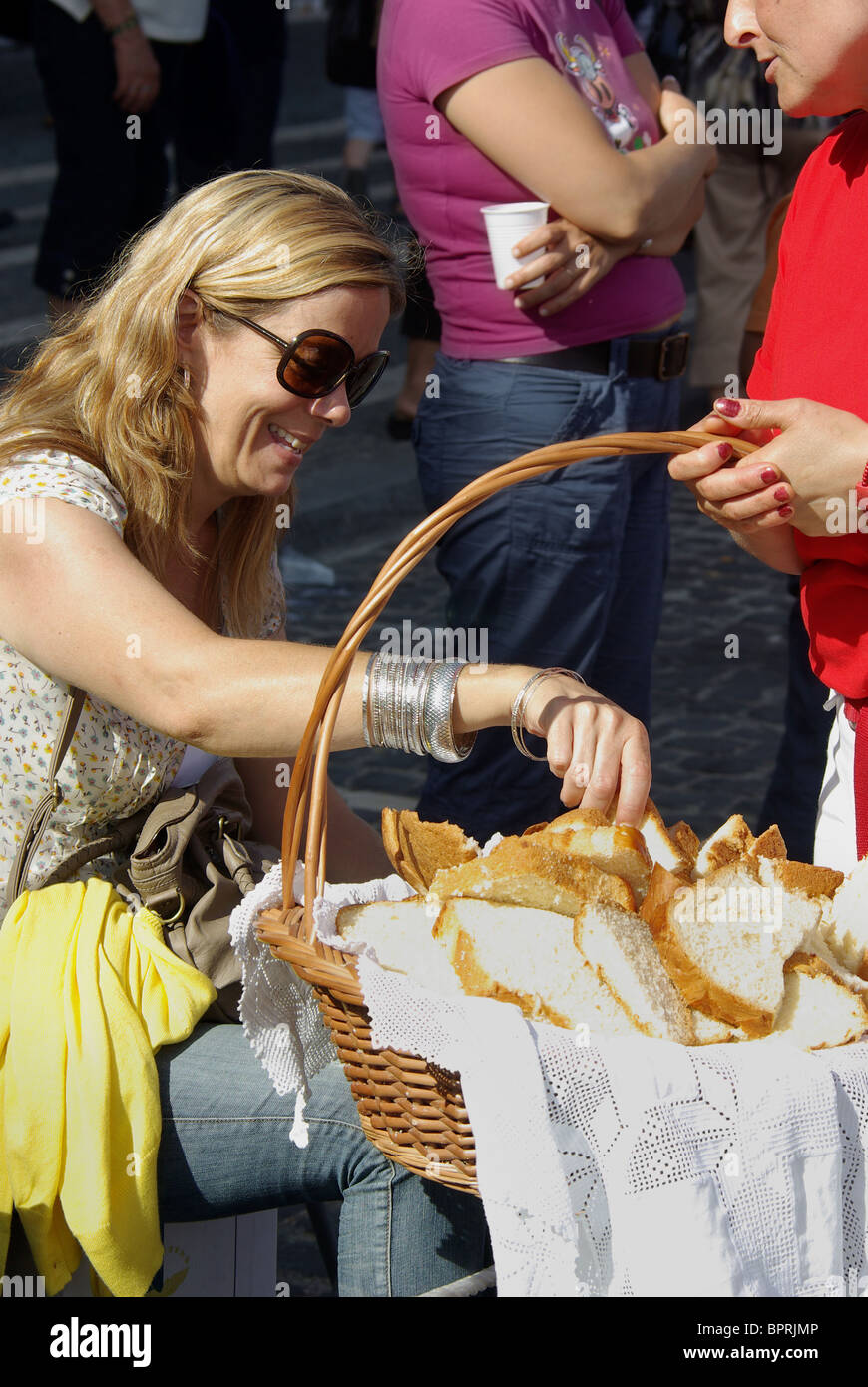 ethnographic festivities of the holy ghost / spirit in the Azores Stock ...