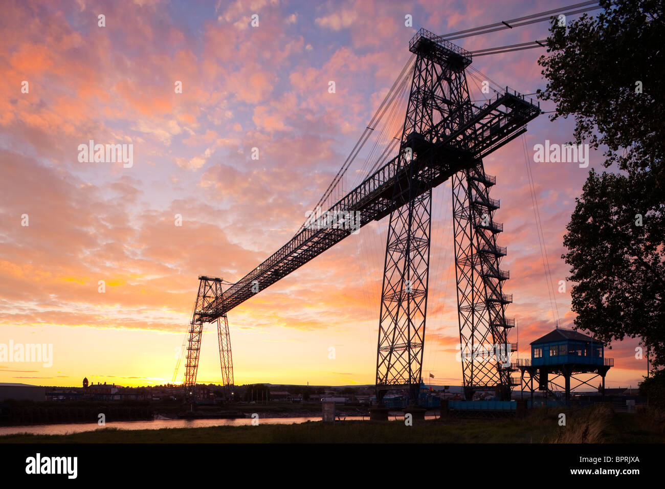 Transporter bridge at night hi-res stock photography and images - Alamy