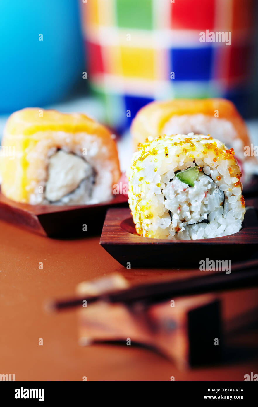Rolled sashimi hi-res stock photography and images - Alamy