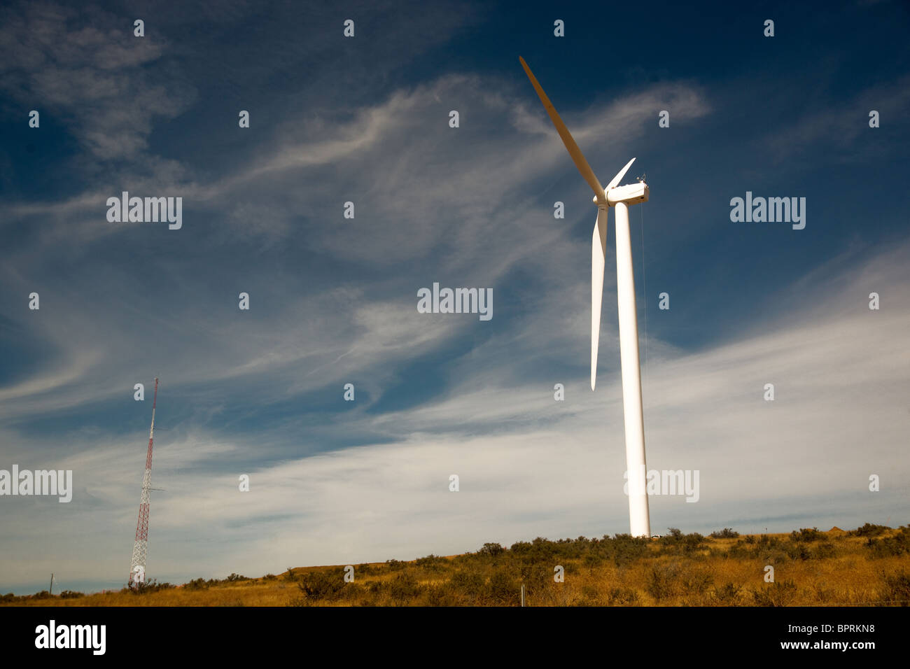 Alternative green energy rotary wind turbine Stock Photo - Alamy