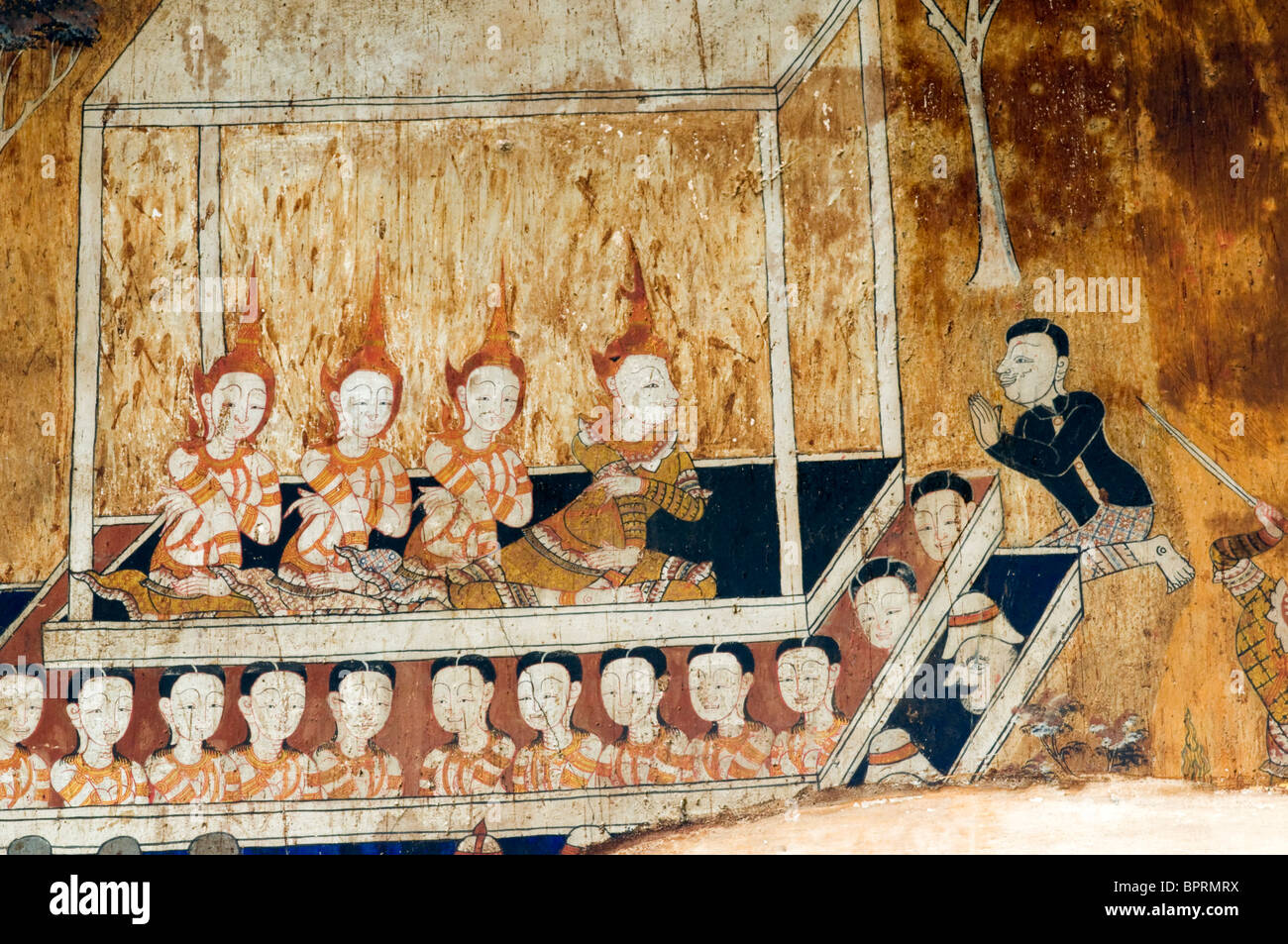 murals, Wat Bo, Siem Reap, Cambodia Stock Photo - Alamy