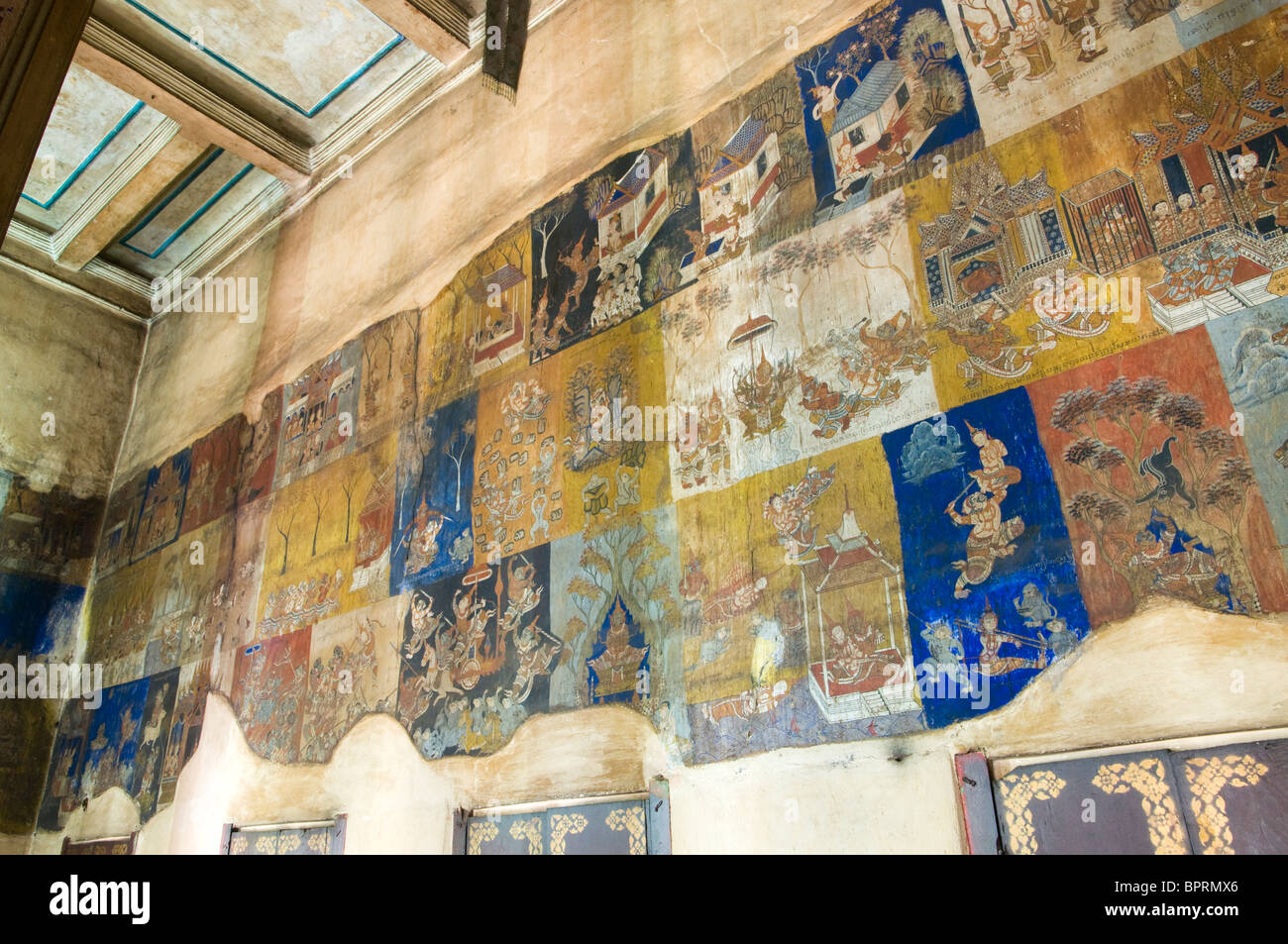 Wall mural painting cambodia hi-res stock photography and images - Alamy