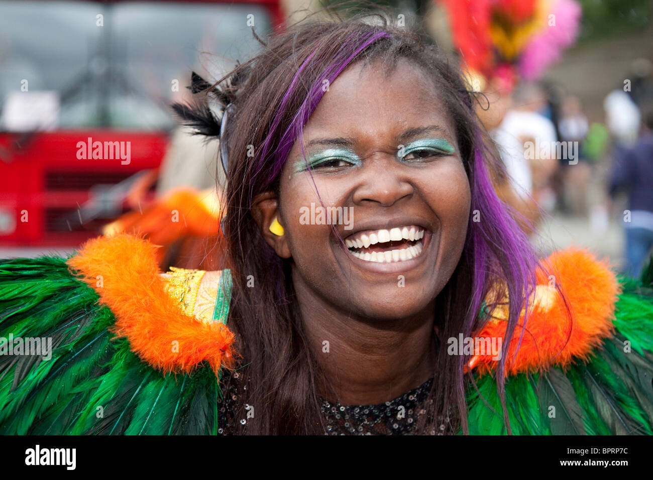 Notting Hill Carnival parade, London, England, United Kingdom Stock ...