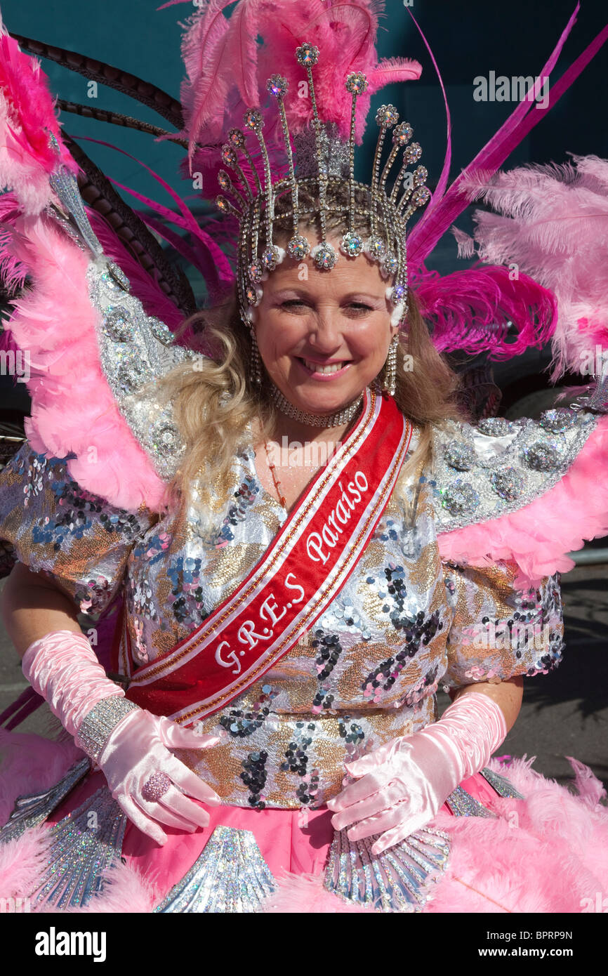 Notting Hill Carnival parade, London, England, United Kingdom Stock ...