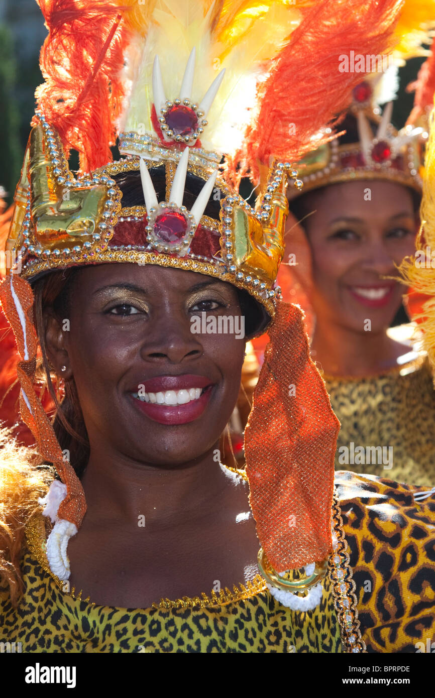 Notting Hill Carnival parade, London, England, United Kingdom Stock ...