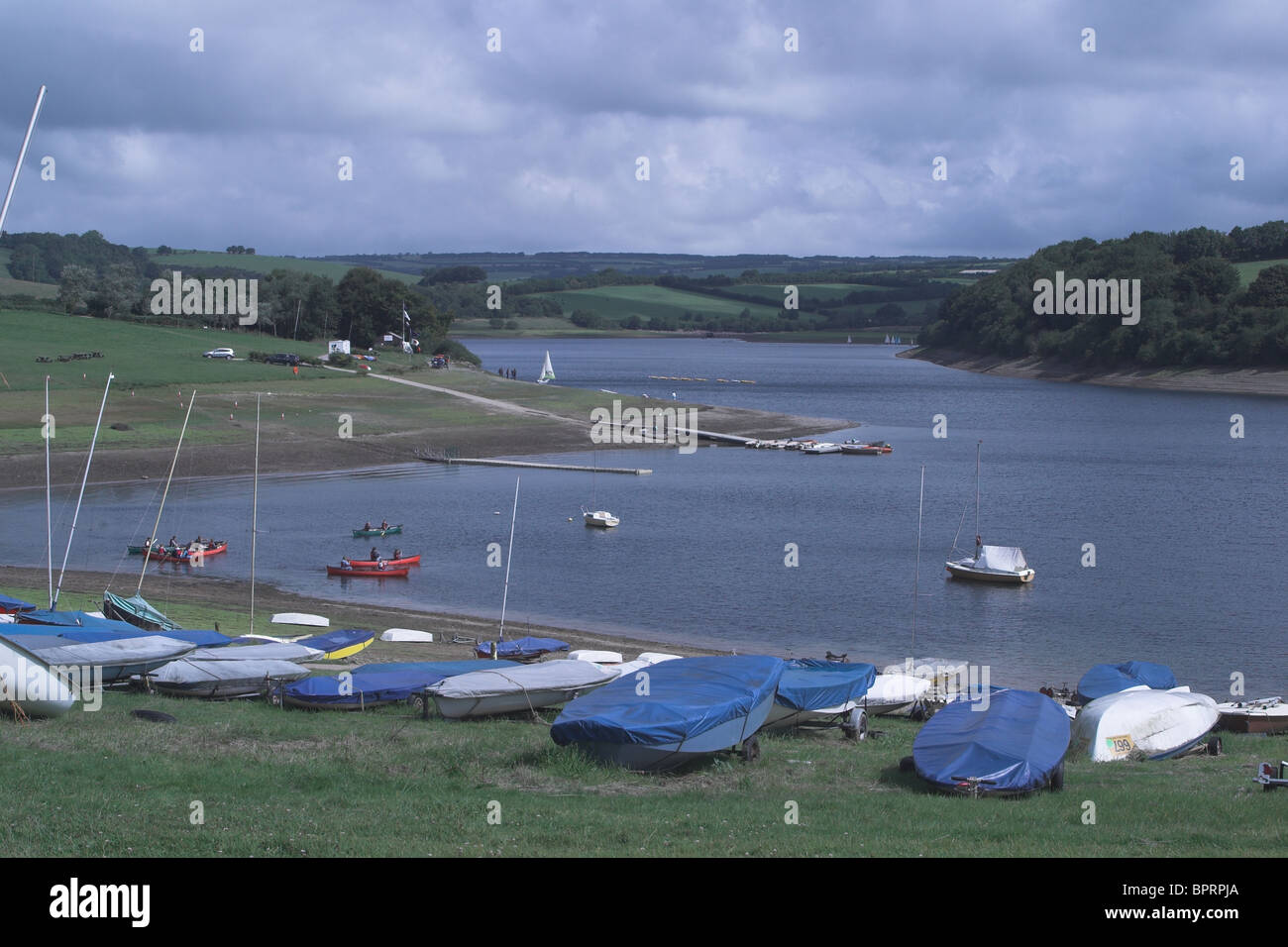 Wimbleball Lake and Sailing club. Somerset. UK Stock Photo - Alamy
