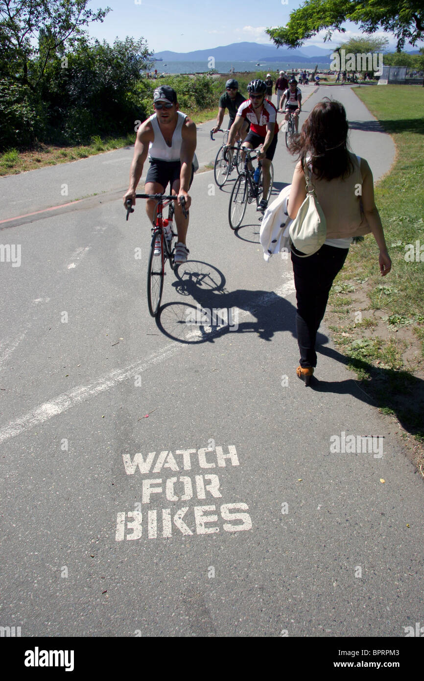 Warning bicycles hi-res stock photography and images - Alamy