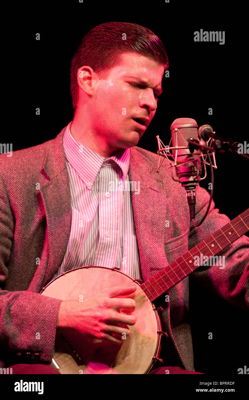 American country singer Frank Fairfield performing at South Street ...