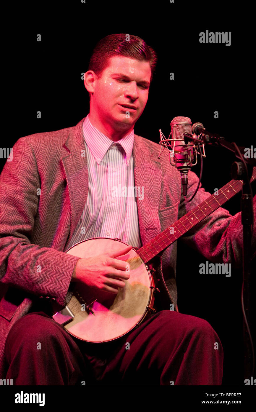 American country singer Frank Fairfield performing at South Street ...