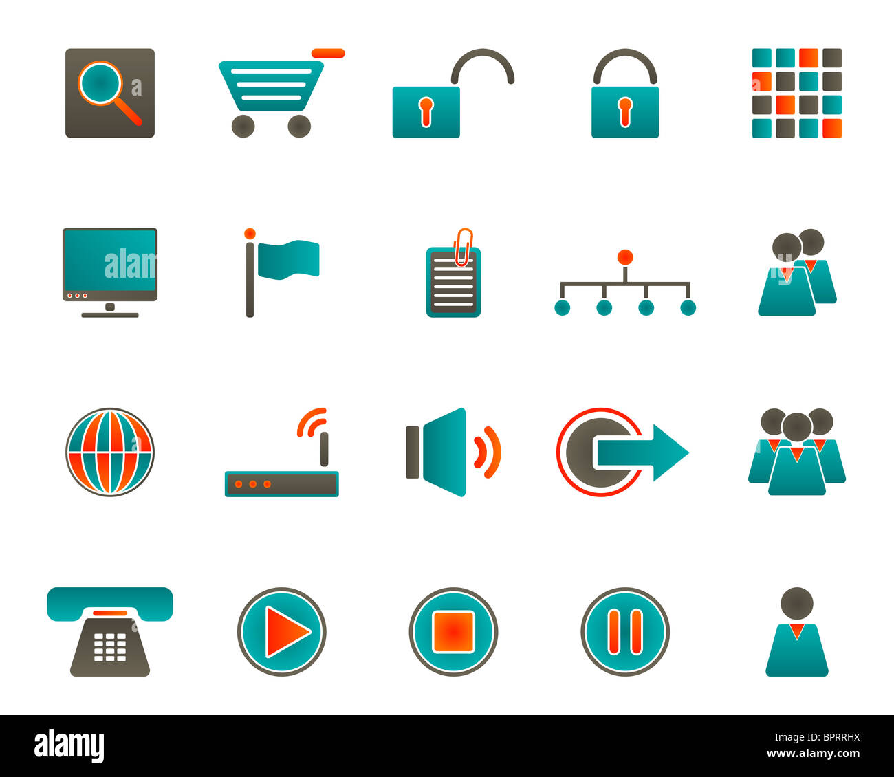 Speaker icon web design Cut Out Stock Images & Pictures - Alamy