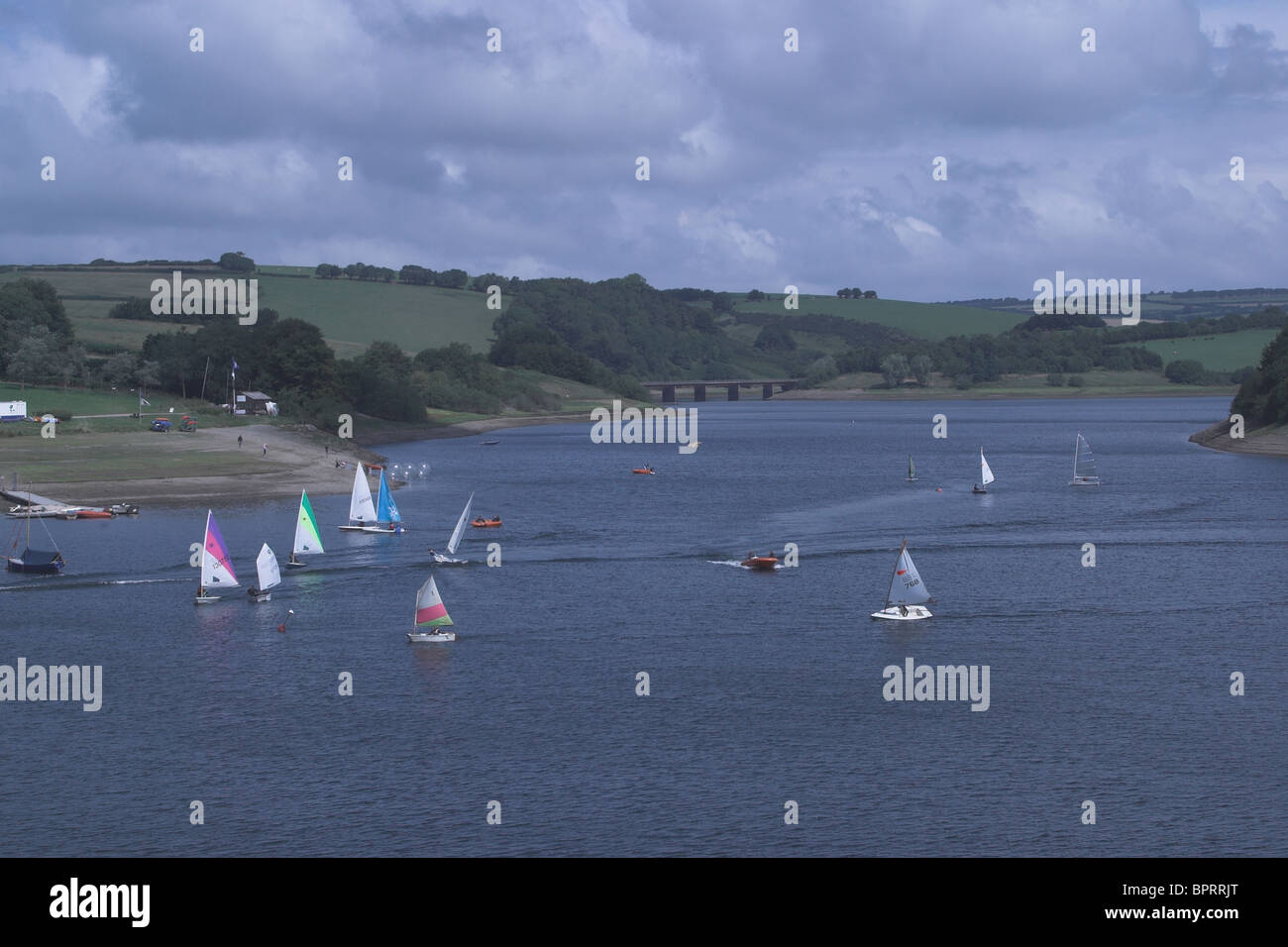 Reservoir on wimbleball lake national hi-res stock photography and ...