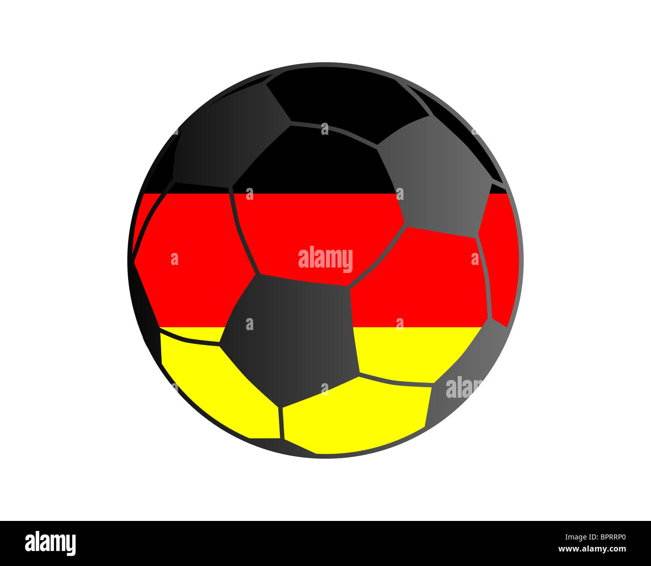 Flag of Germany and soccer ball Stock Photo - Alamy