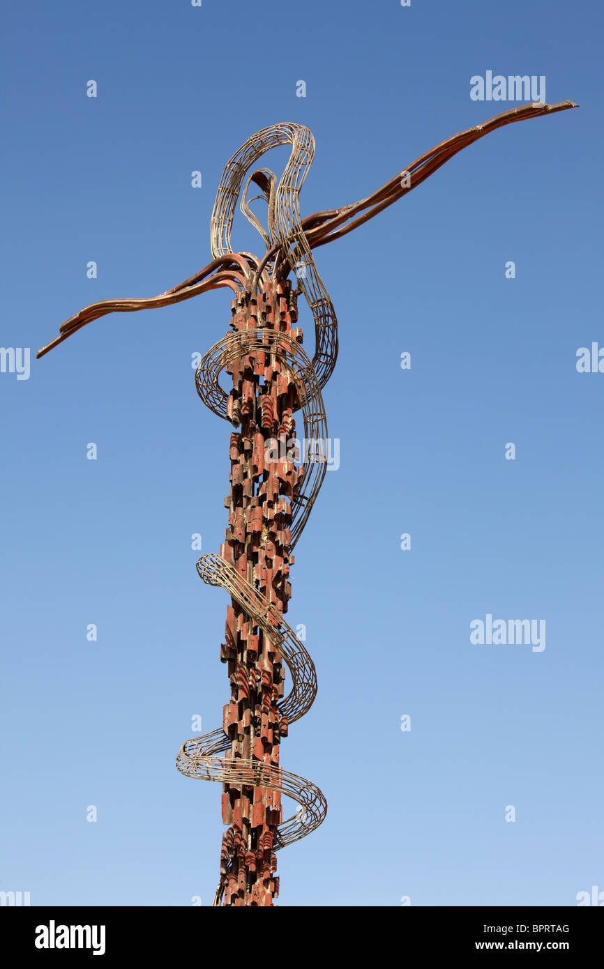 Serpentine Cross, or Brazen Serpent Monument, on the Mount Nebo where ...