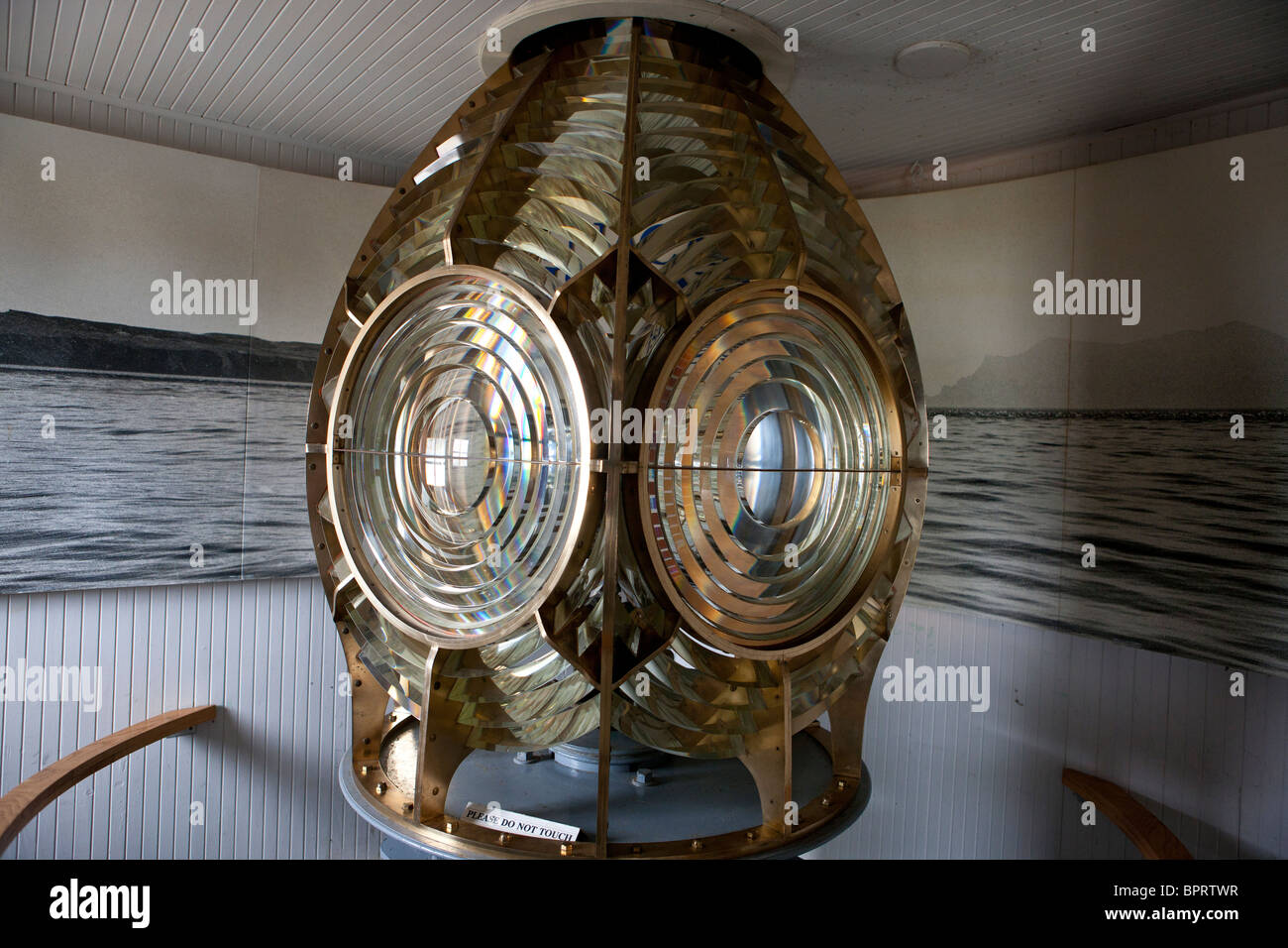 Third-order Fresnel lens from Anacapa Island Lighthouse at Visitor's ...