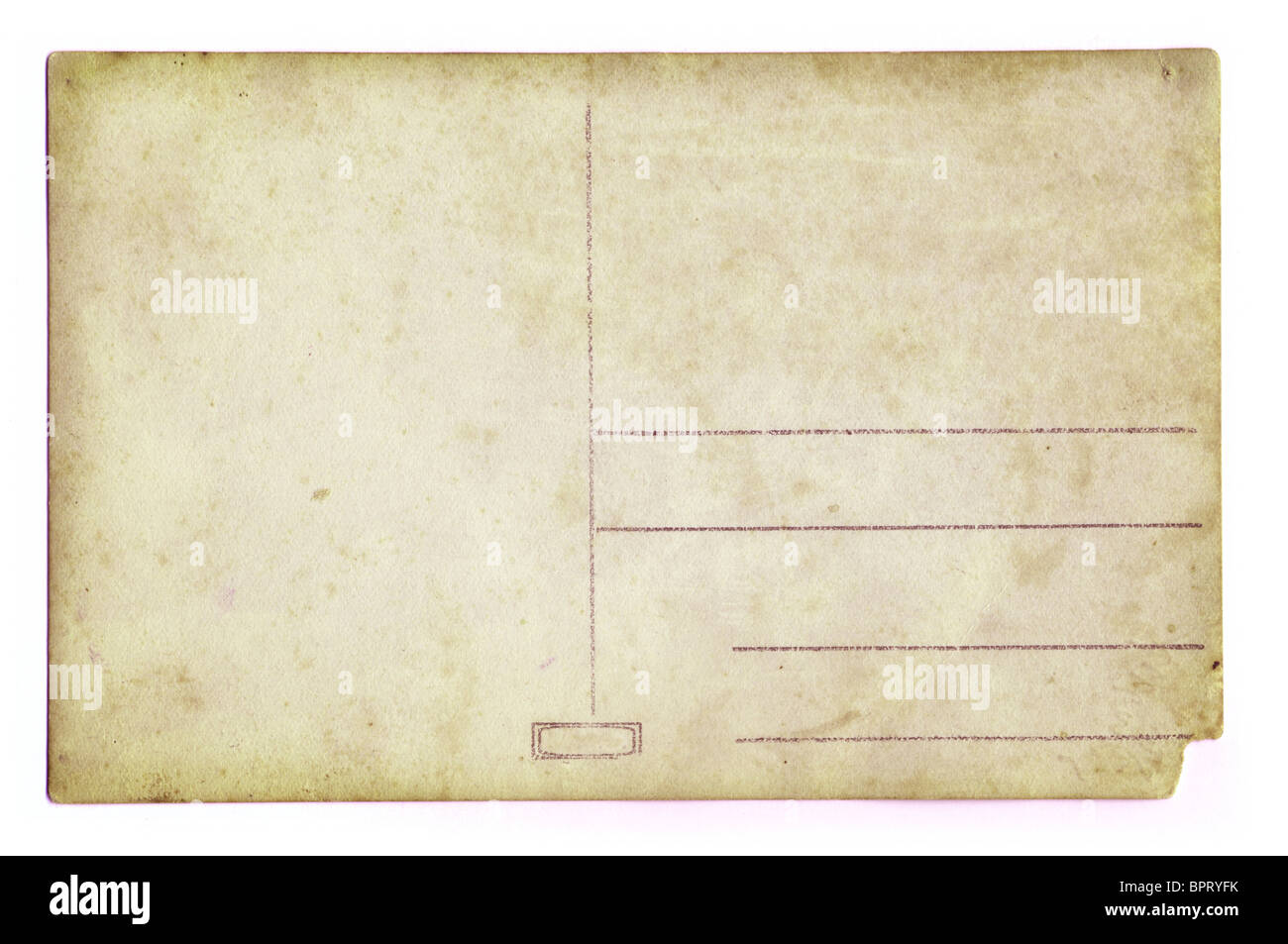Blank old postcard hi-res stock photography and images - Alamy